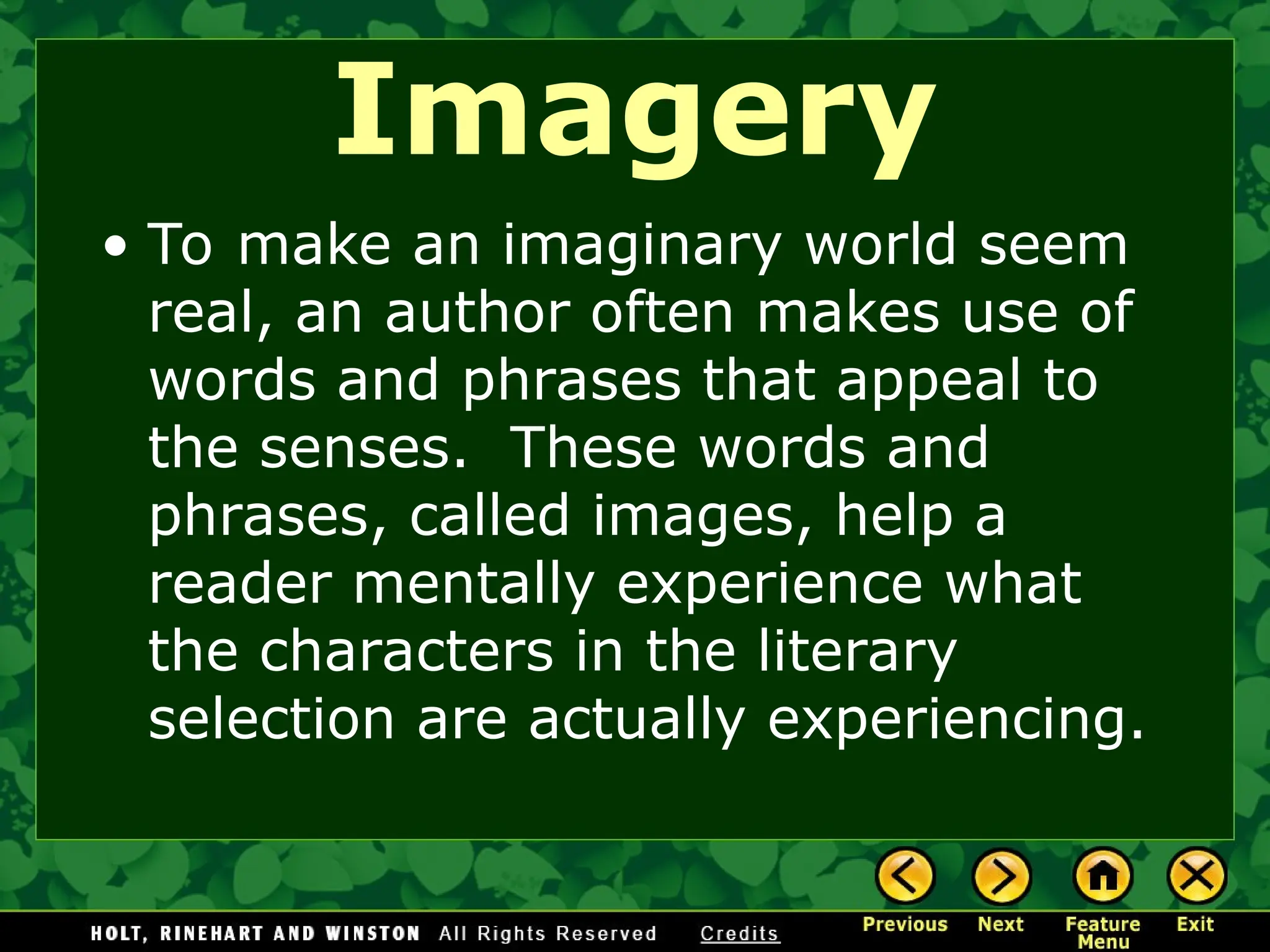 Grade 11 Creative Tech Lesson on Imagery.ppt