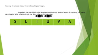 imagery-exercises English 9 for students. Pp | PPTX