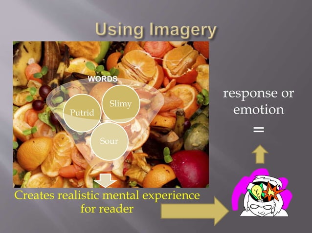 Literary Device: Types and examples of Imagery | PPT