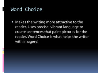 Imagery And Word Choice | PPTX