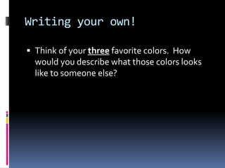 Imagery And Word Choice | PPTX