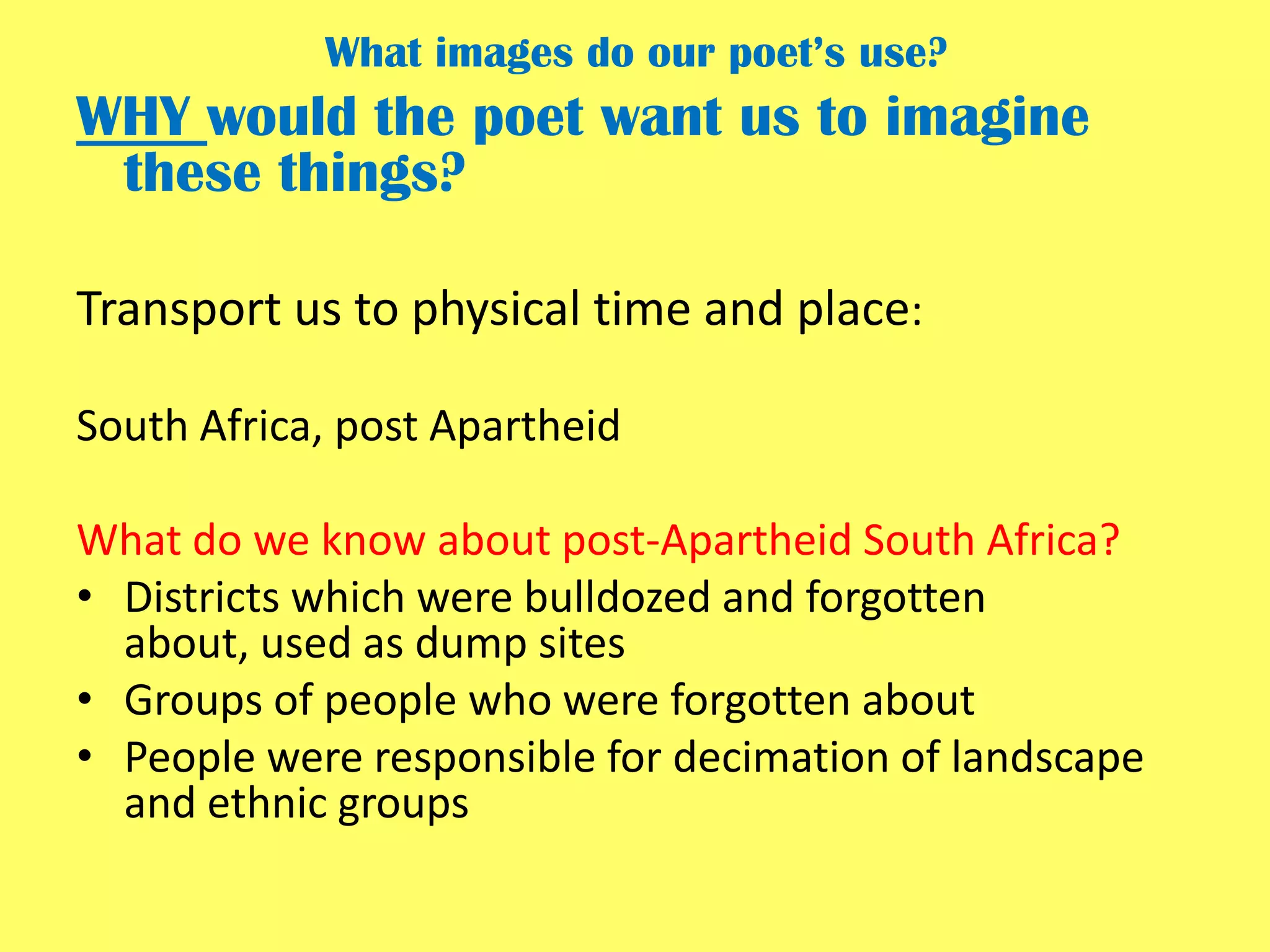 Imagery in Poetry | PPSX