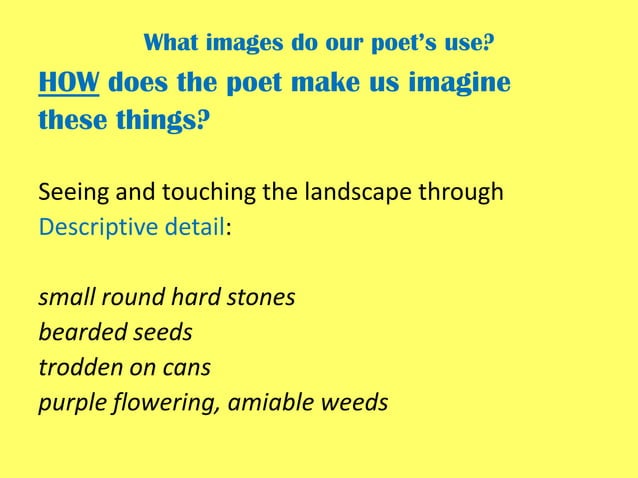 Imagery in Poetry | PPT