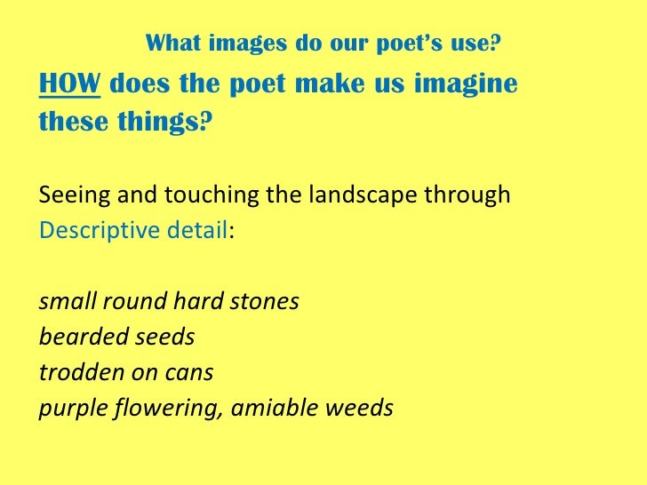 Imagery in Poetry