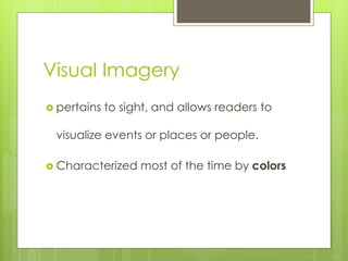 Imagery in poetry | PPTX