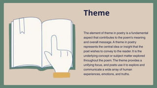 Elements Of Poetry PowerPoint With Sources | PDF