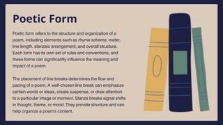 Elements Of Poetry PowerPoint With Sources | PDF