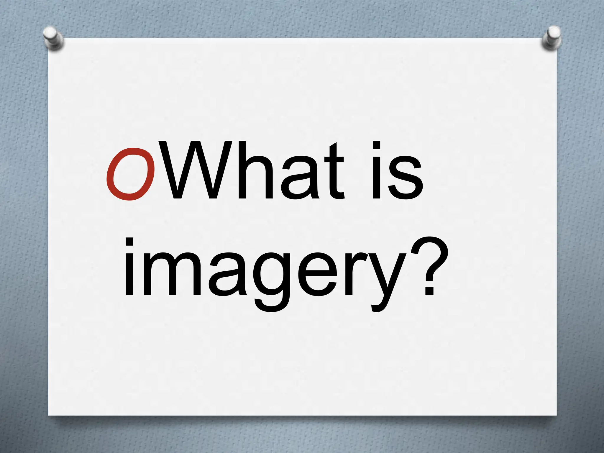 IMAGERY Powerpoint Presentation for Classroom Observation | PPTX