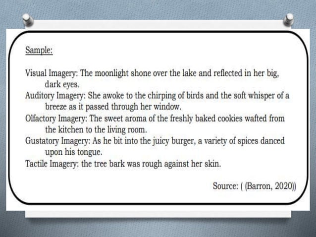 IMAGERY Powerpoint Presentation for Classroom Observation | PPTX