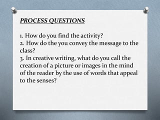 IMAGERY Powerpoint Presentation for Classroom Observation | PPT