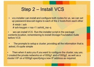 How to configure virtual box inside veritas cluster server | PPT