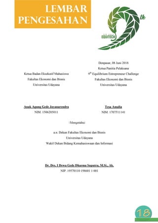 proposal equitech | PDF