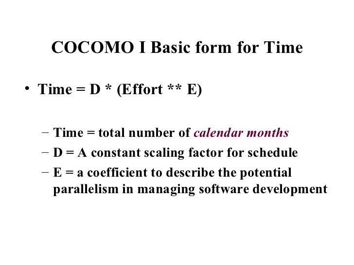 Cocomo model line of code - erostart
