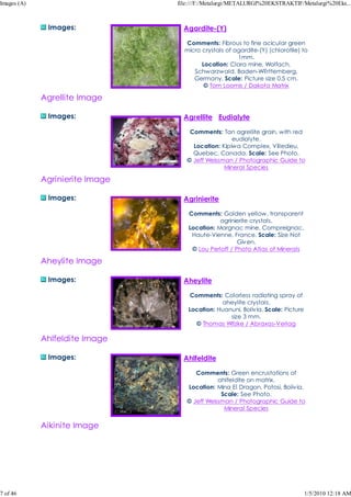 Images Minerals (AA) | PDF