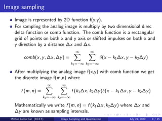 Image sampling and quantization | PDF