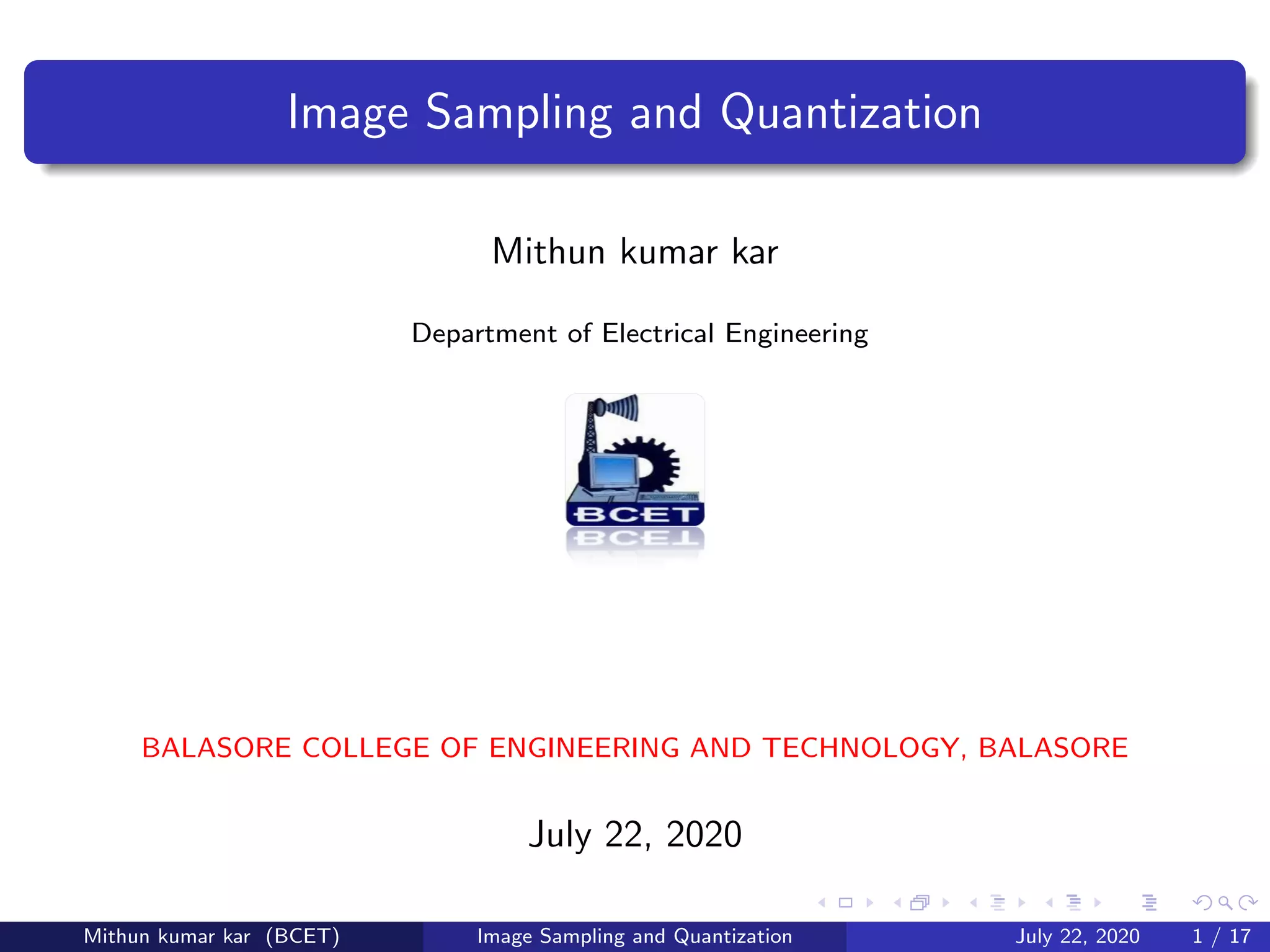 Image sampling and quantization | PDF