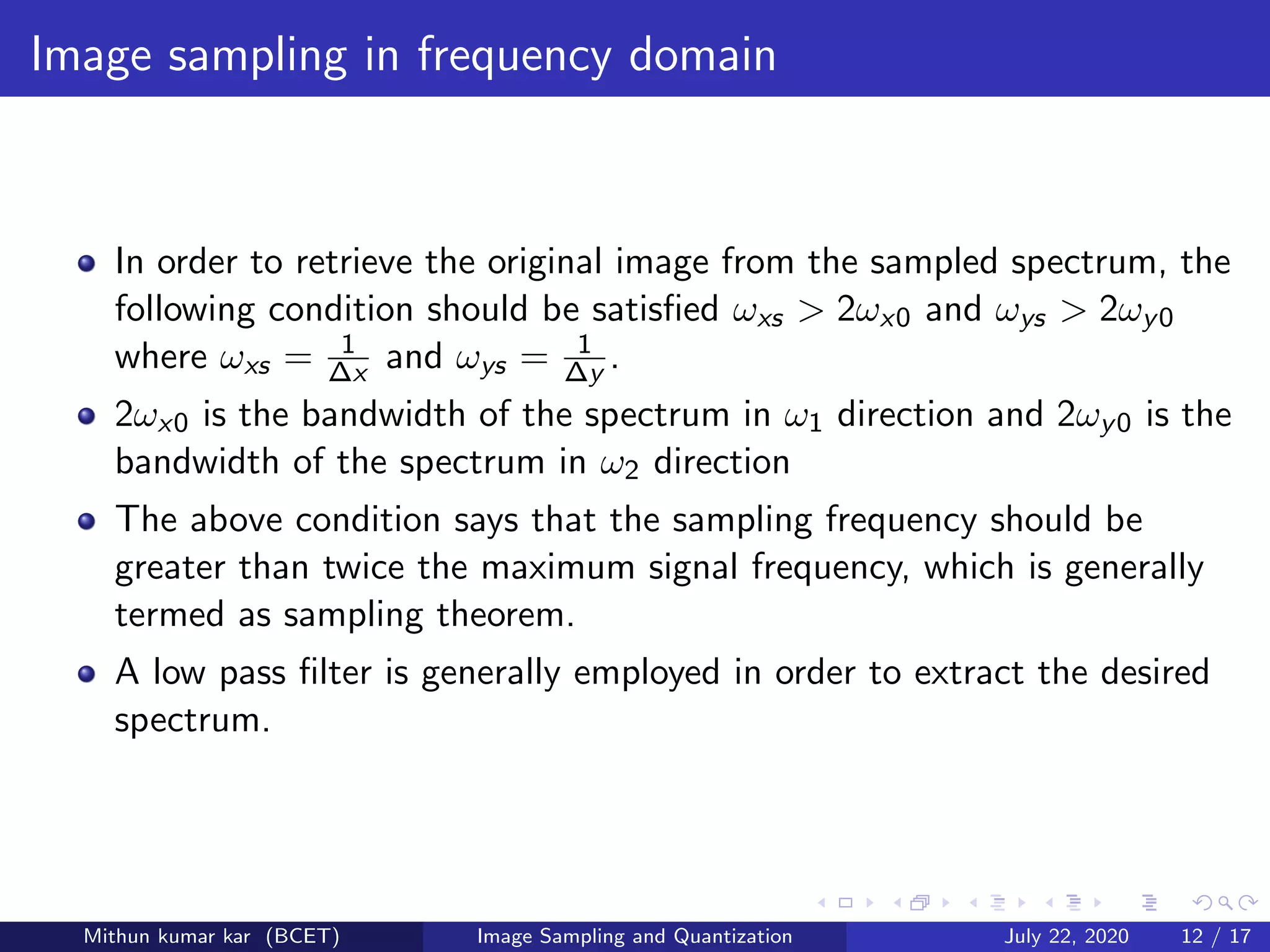 Image sampling and quantization | PDF