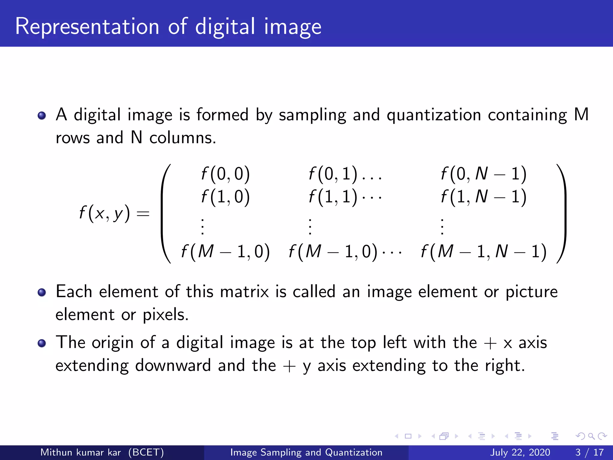 Image sampling and quantization | PDF