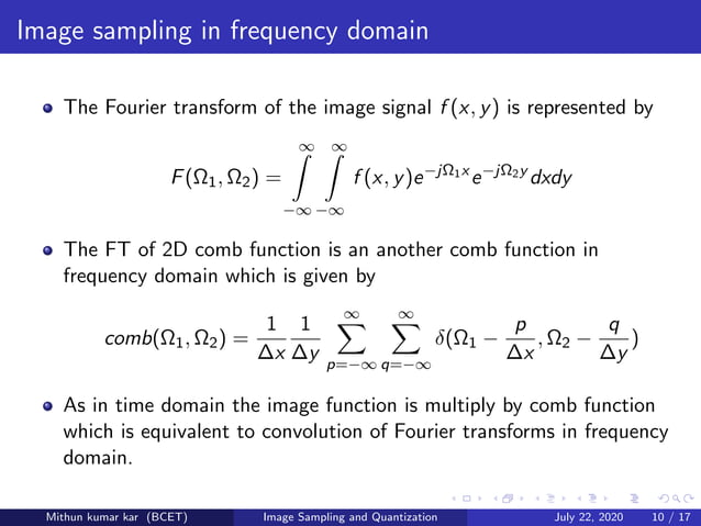 Image sampling and quantization | PDF