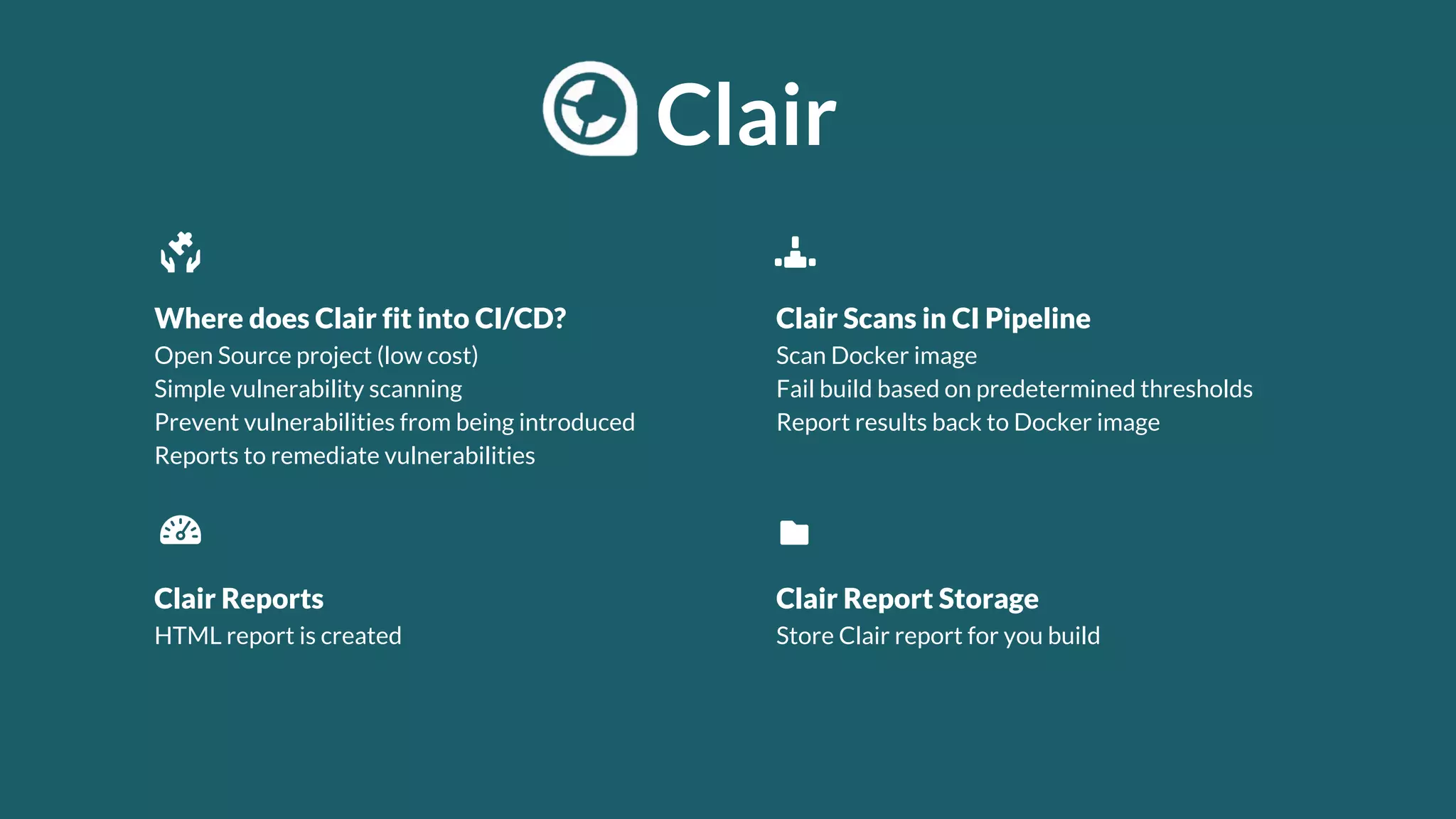 Image scanning using Clair | PPT