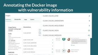 Image scanning using Clair | PPT