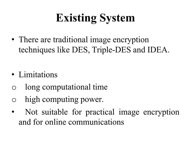 Image Security System using Image Processing | PPTX