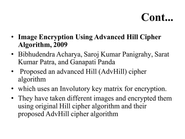 Image Security System using Image Processing | PPTX
