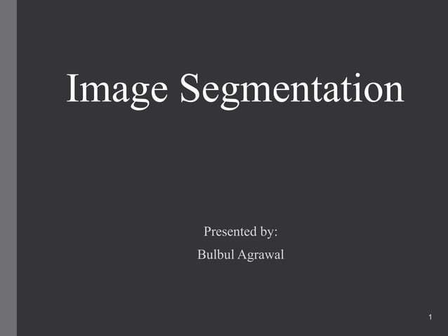 Image segmentation | PPT