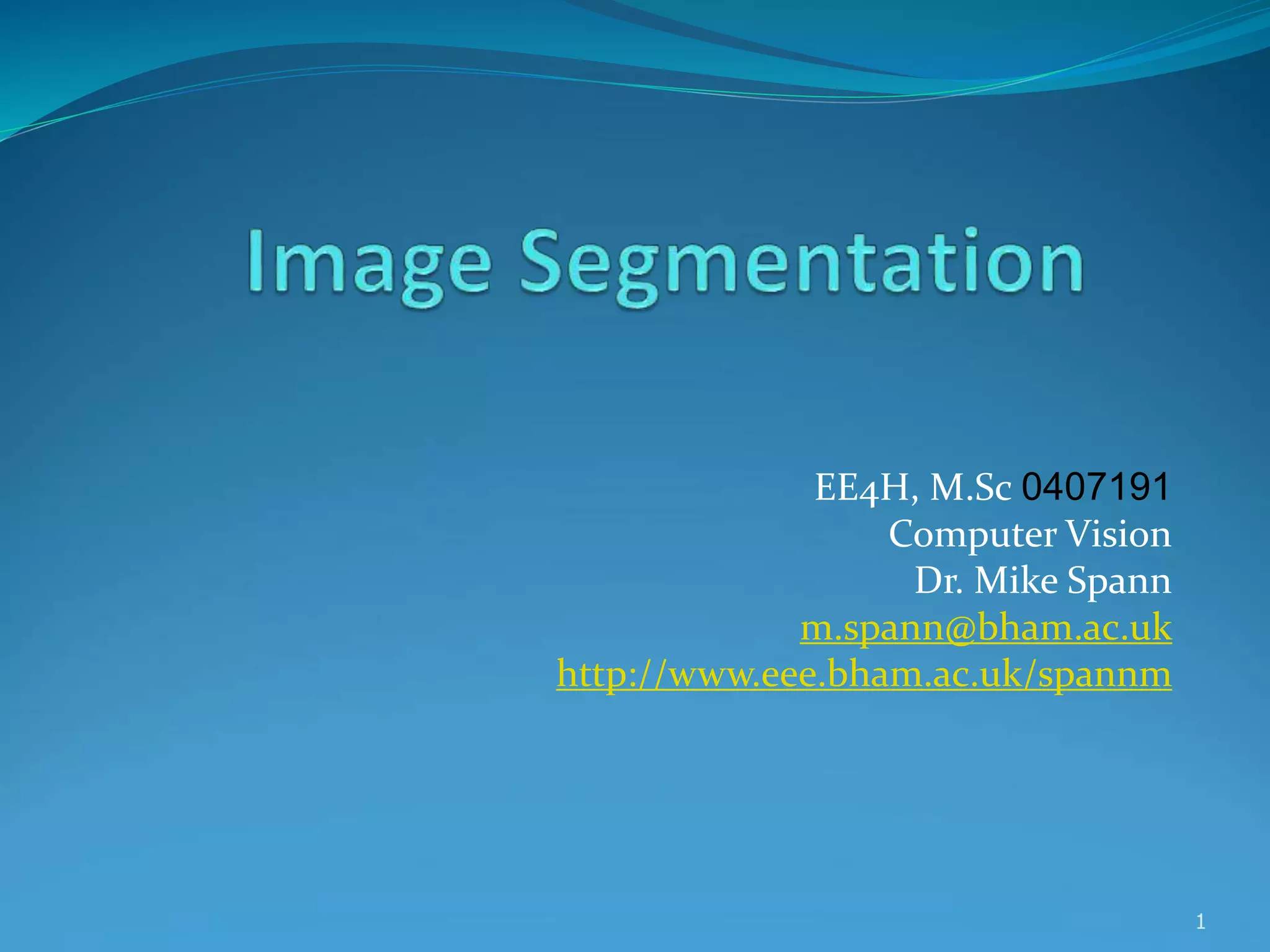Image Segmentation.ppt