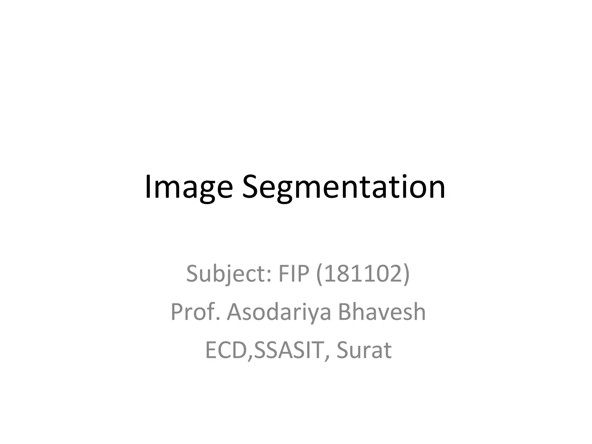 image segmentation image segmentation.pptx