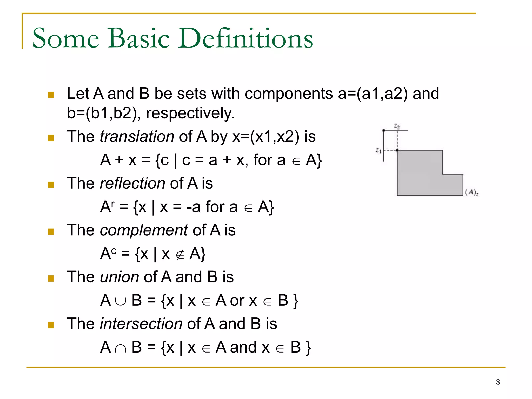Image segmentation 3 morphology | PPSX