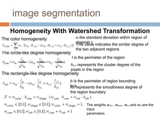 Image segmentation and defect detection techniques using homogeneity | PPT