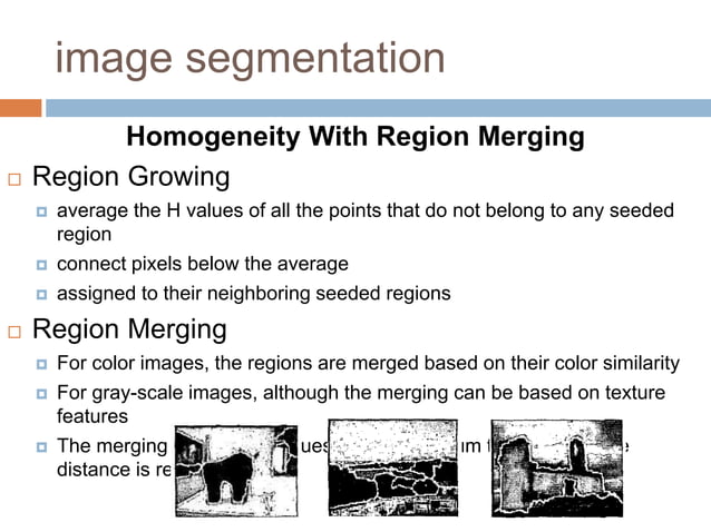 Image Segmentation And Defect Detection Techniques Using Homogeneity Ppt