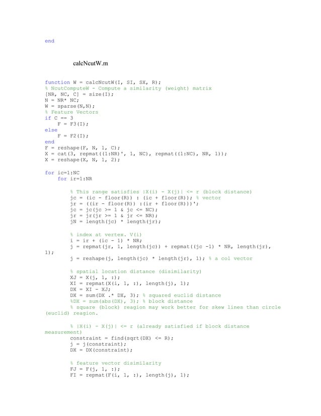 Image segmentation using normalized graph cut | PDF | 3-D Graphics | Computer Software and ...