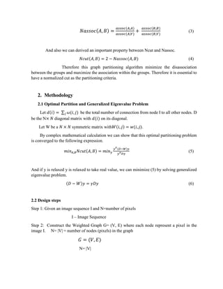 Image segmentation using normalized graph cut | PDF | 3-D Graphics ...