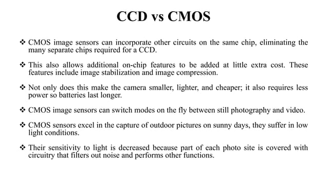 Image Sensor PPT | PPTX