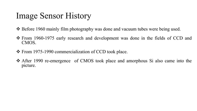 Image Sensor PPT | PPTX