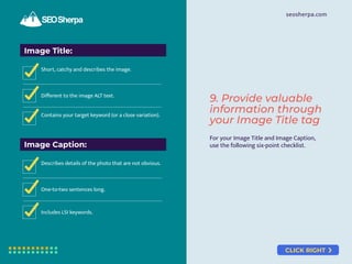 Image SEO: 22 Strategies for Higher Ranking Visuals | PPT