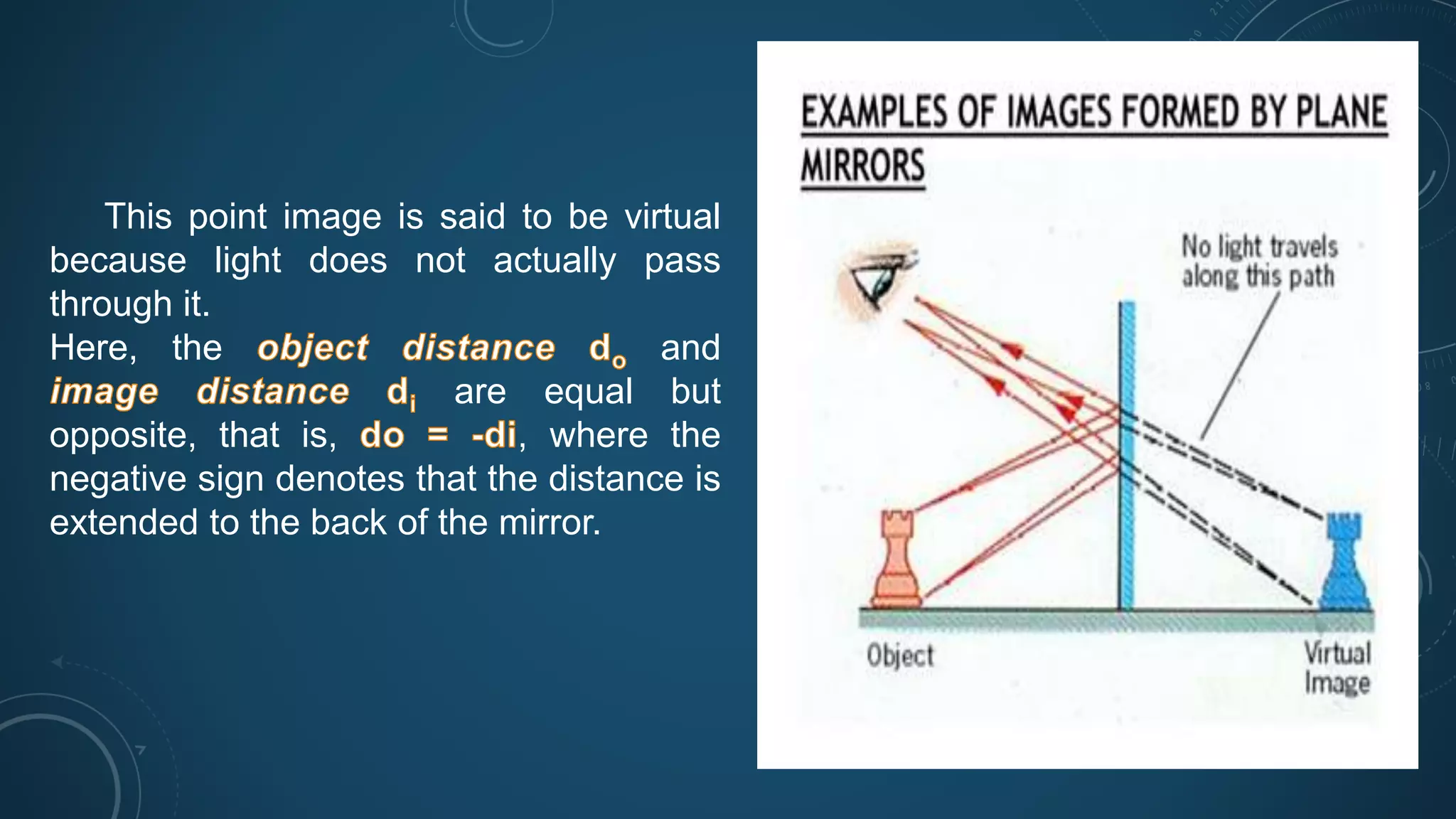 Images formed in a plane mirror | PPTX