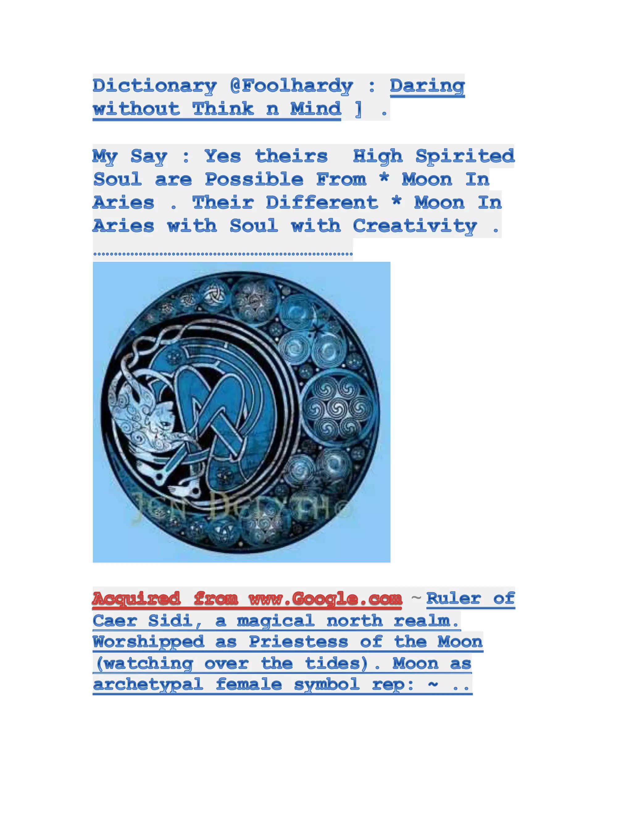 Images for moon high spirited soul symbols . | DOCX