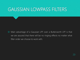 Image Smoothing using Frequency Domain Filters | PPTX | Technology & Computing
