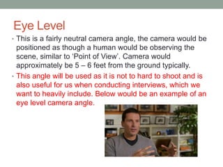 Images of camera angles a2 | PPT