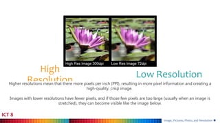 Images, Pictures, Photo, and Resolution - ICT 8.pptx | Photo Editing ...