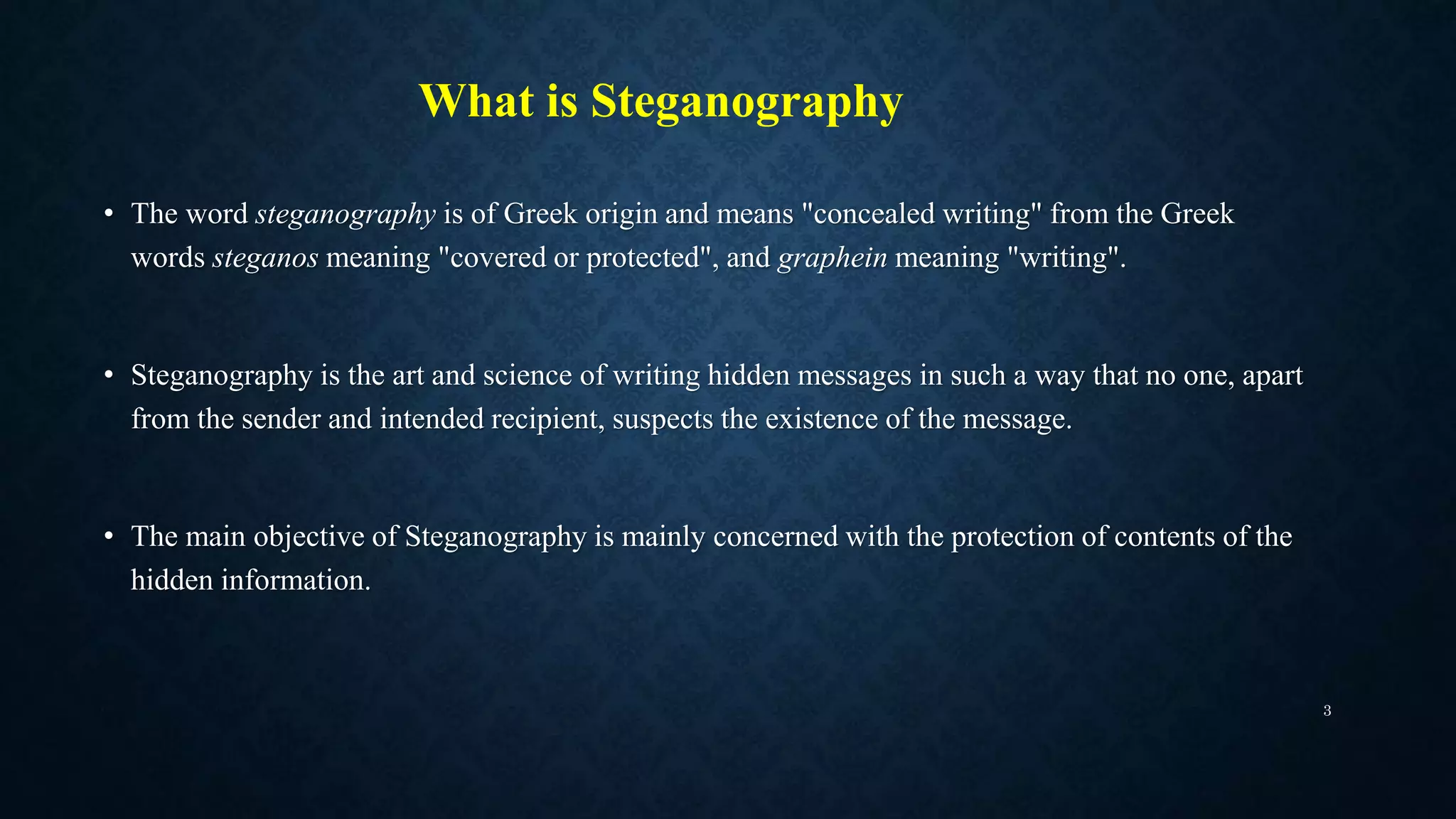 Image steganography and cryptography | PPTX