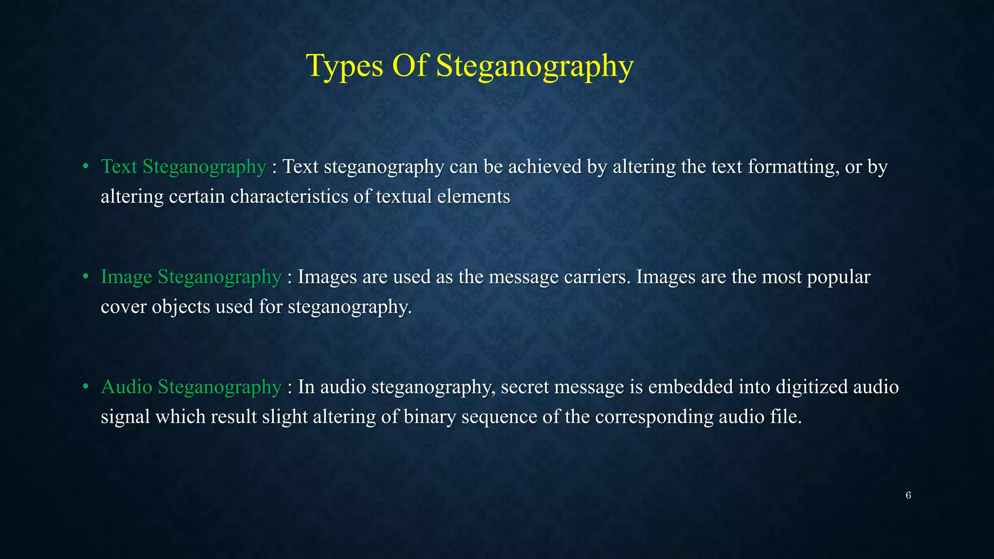 Image steganography and cryptography | PPTX