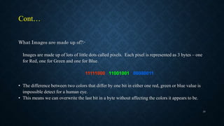 Image steganography and cryptography | PPT