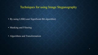 Image steganography and cryptography | PPT