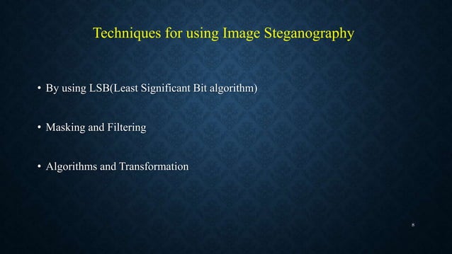 Image steganography and cryptography | PPT