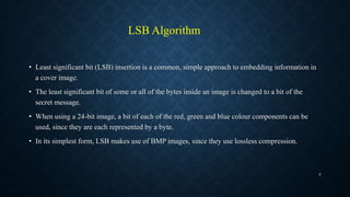 Image steganography and cryptography | PPT