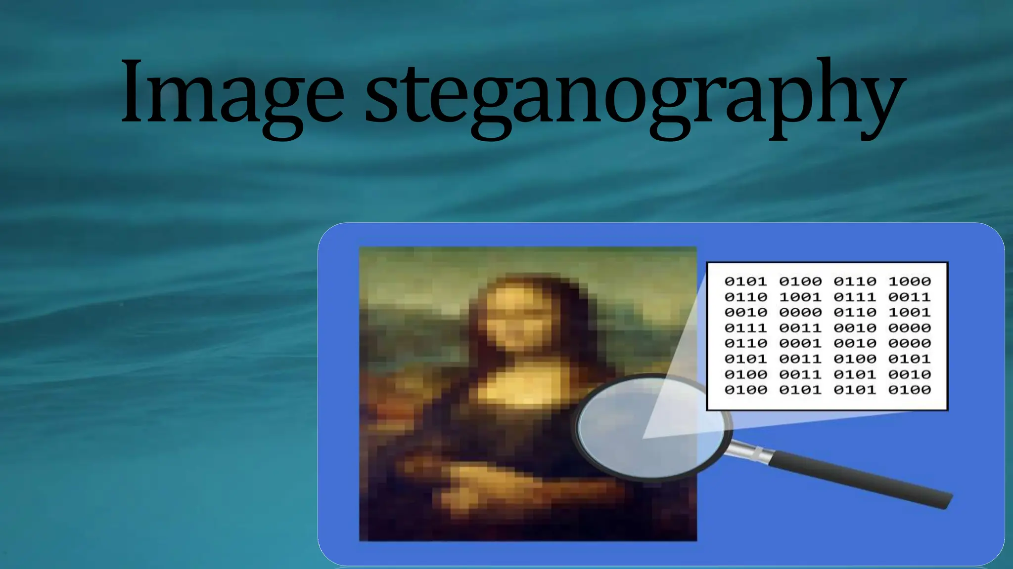 Image steganography in python with an ea | PPTX